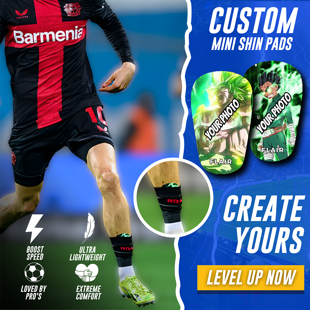 Custom Mini Shin Pads | Custom Shin Pads – FLAIR